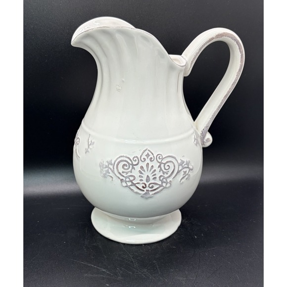 The Unbranded Brand | Dining | Vintage White Ceramic Pitcher With ...